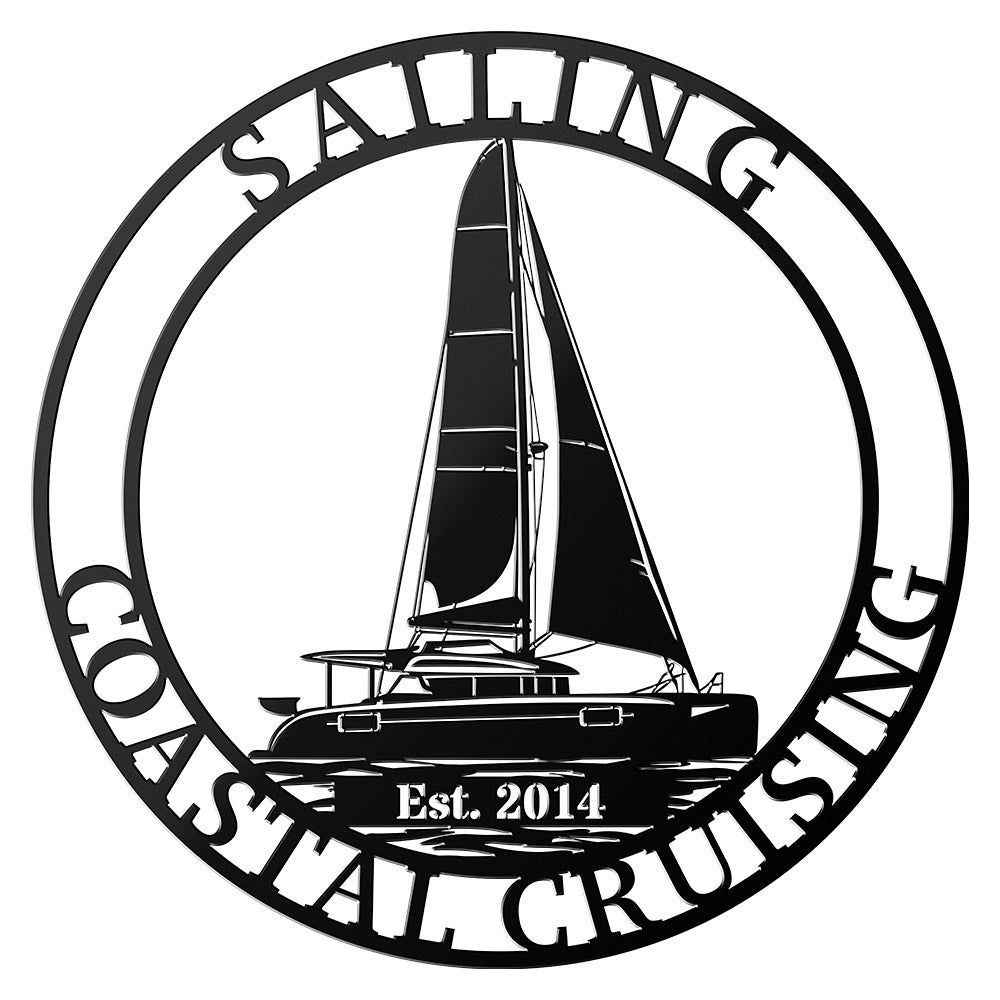 Sailboat Custom Outdoor Metal Sign by Craftmysign – Craft My Sign