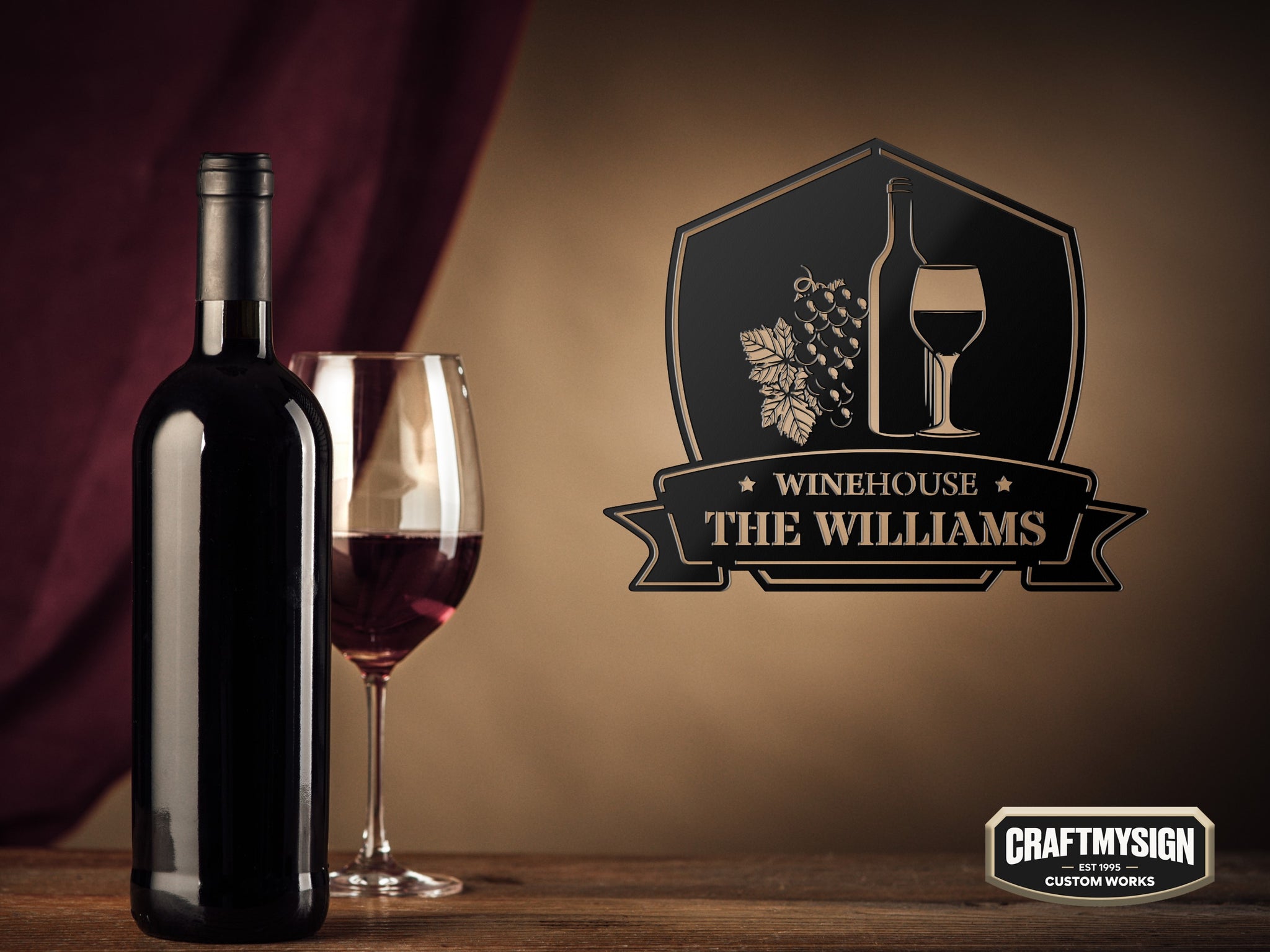 Custom Vineyard Metal Sign by Craftmysign – Craft My Sign