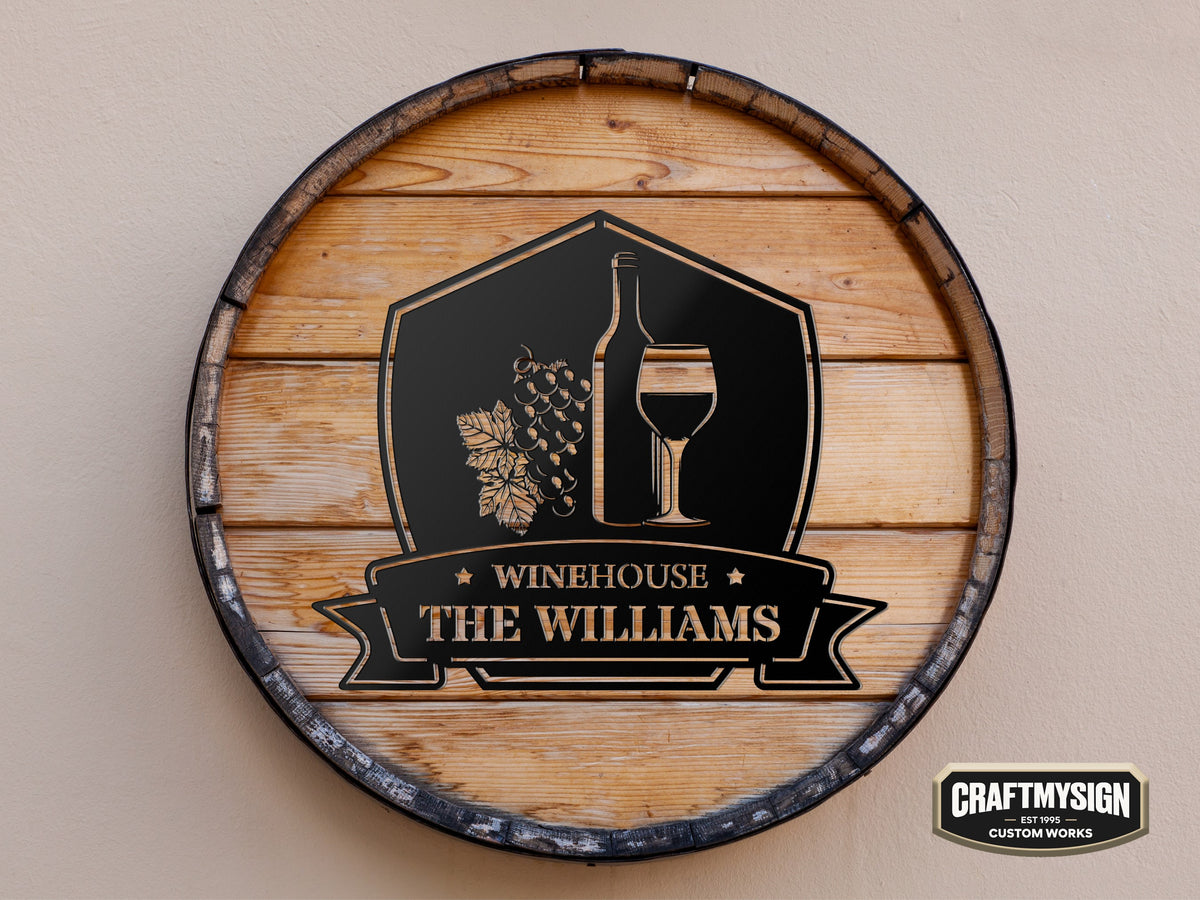Custom Vineyard Metal Sign by Craftmysign – Craft My Sign