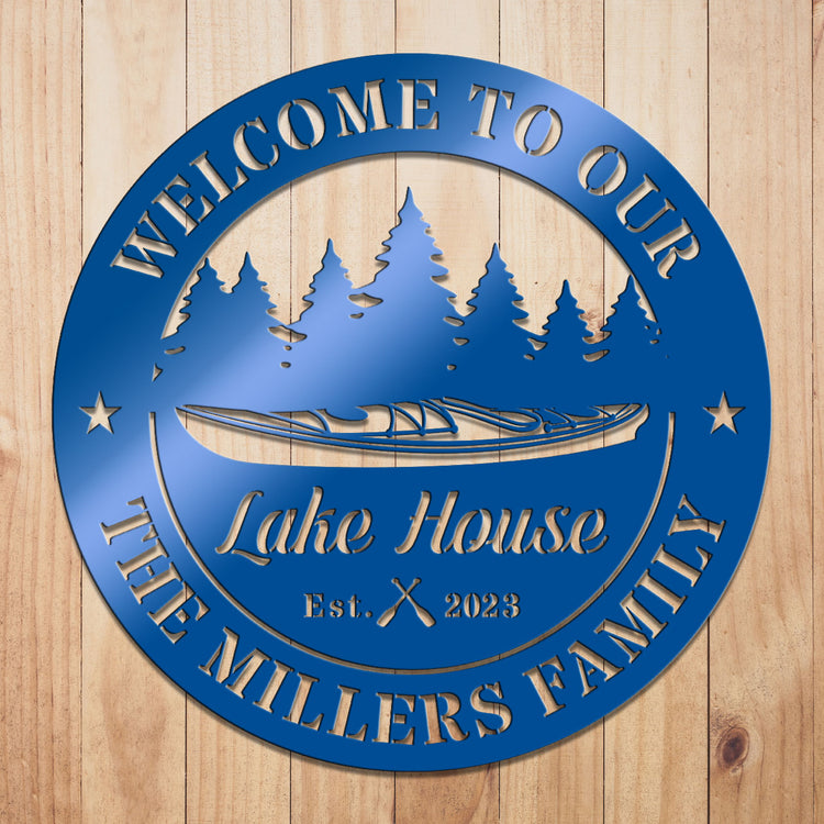 Custom Lake House Metal Sign by Craftmysign – Craft My Sign