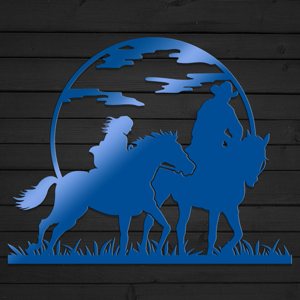 2 Cowboys Custom Outdoor Metal Sign by Craftmysign – Craft My Sign