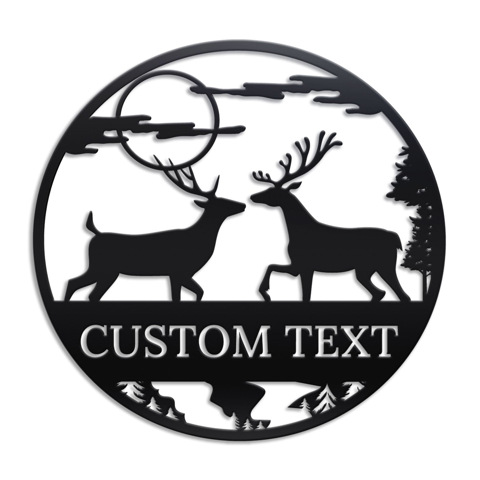 Custom Deer Hunting Metal Sign by Craftmysign – Craft My Sign