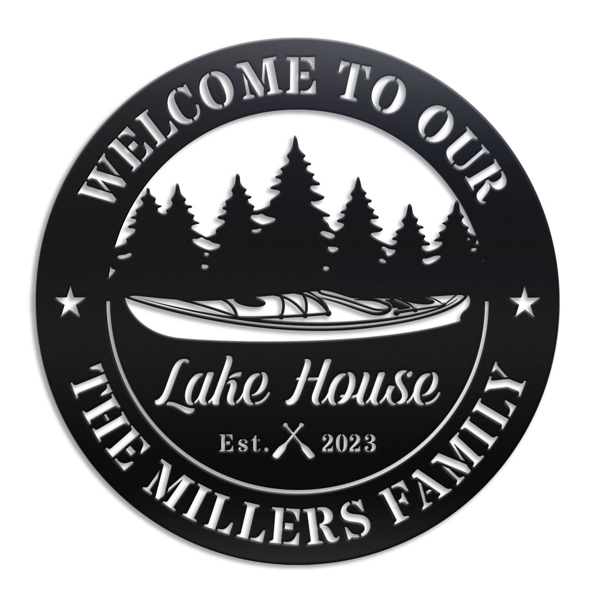 Custom Lake House Metal Sign by Craftmysign – Craft My Sign