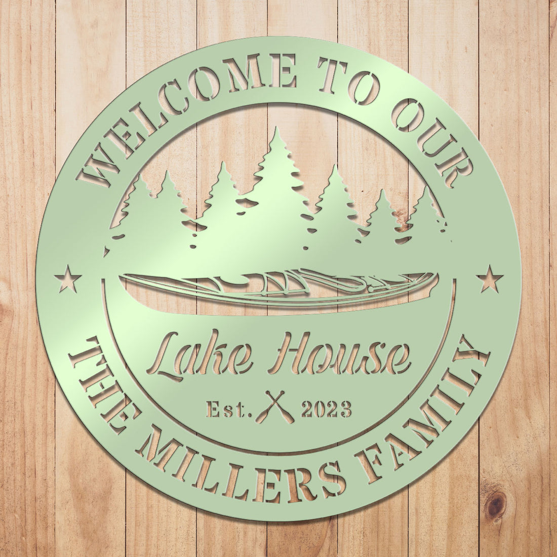 Custom Lake House Metal Sign by Craftmysign – Craft My Sign