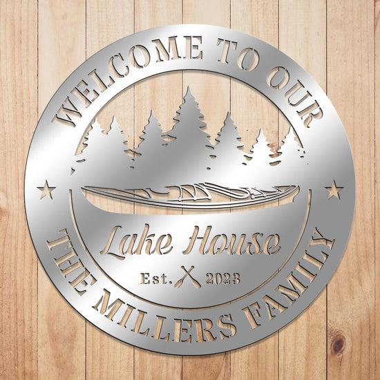 Custom Lake House Metal Sign by Craftmysign – Craft My Sign