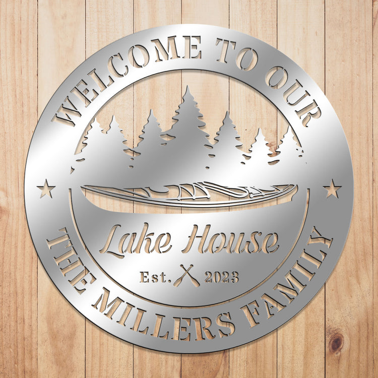 Custom Lake House Metal Sign by Craftmysign – Craft My Sign
