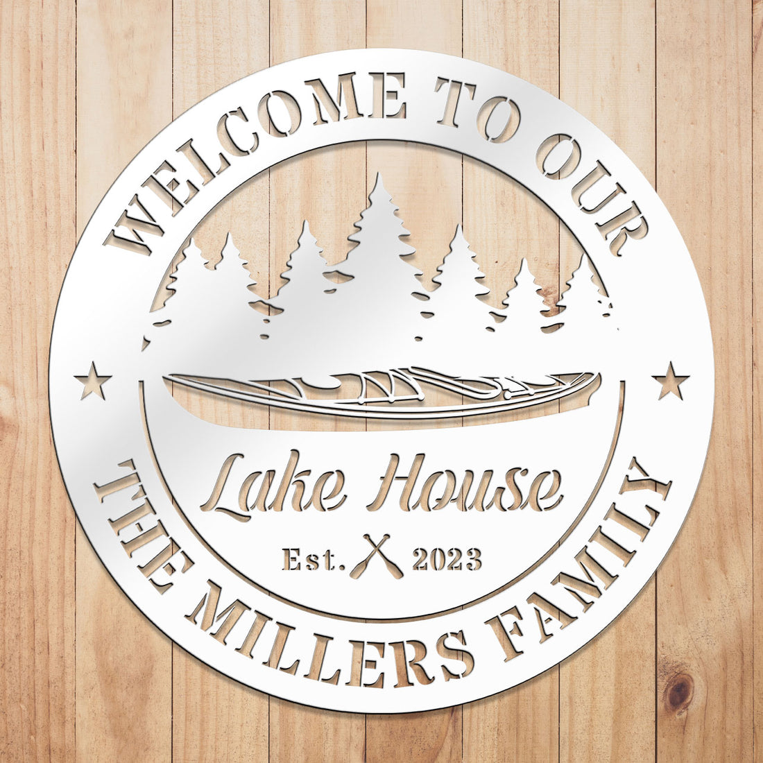 Custom Lake House Metal Sign by Craftmysign – Craft My Sign