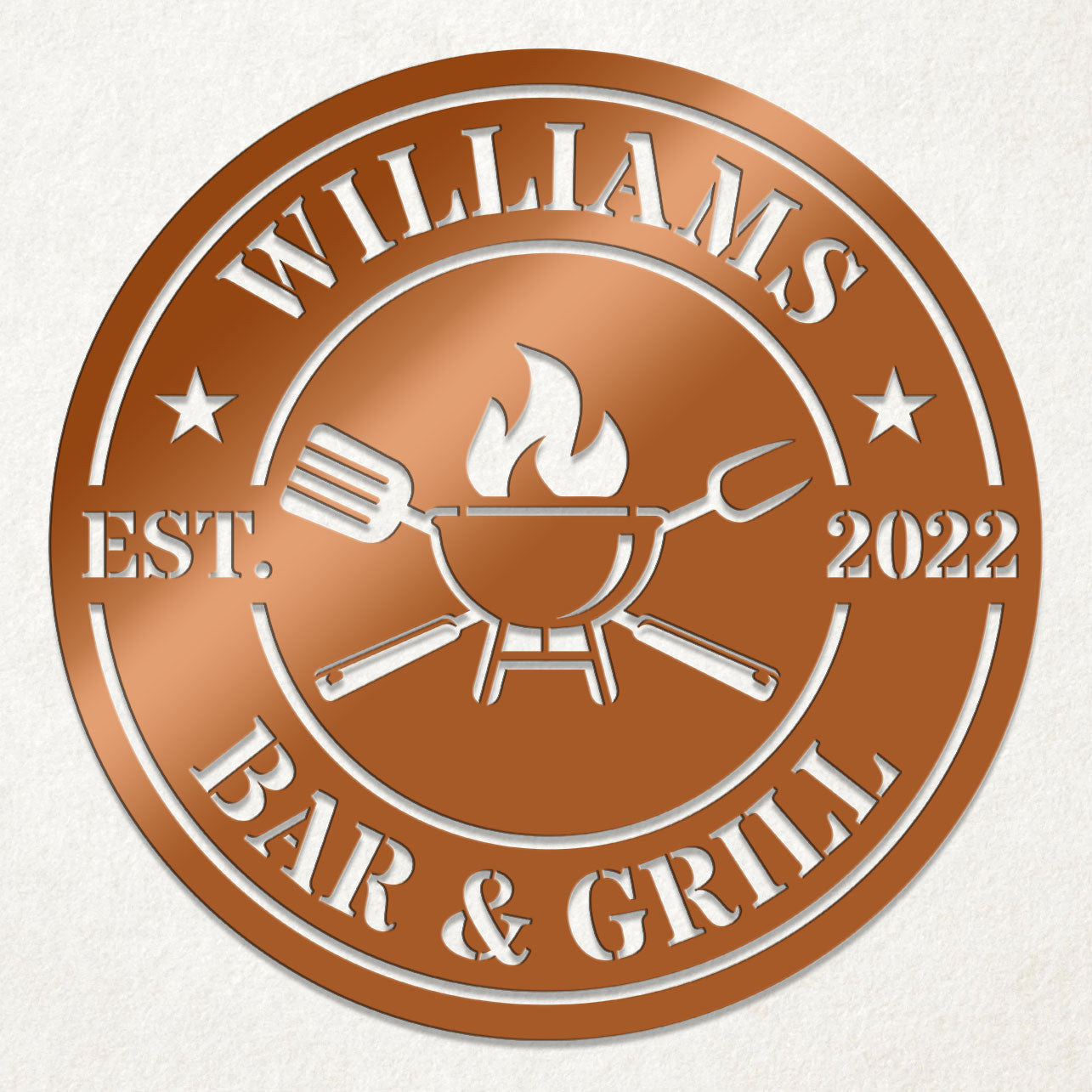 Custom Grill Metal Sign by Craftmysign – Craft My Sign