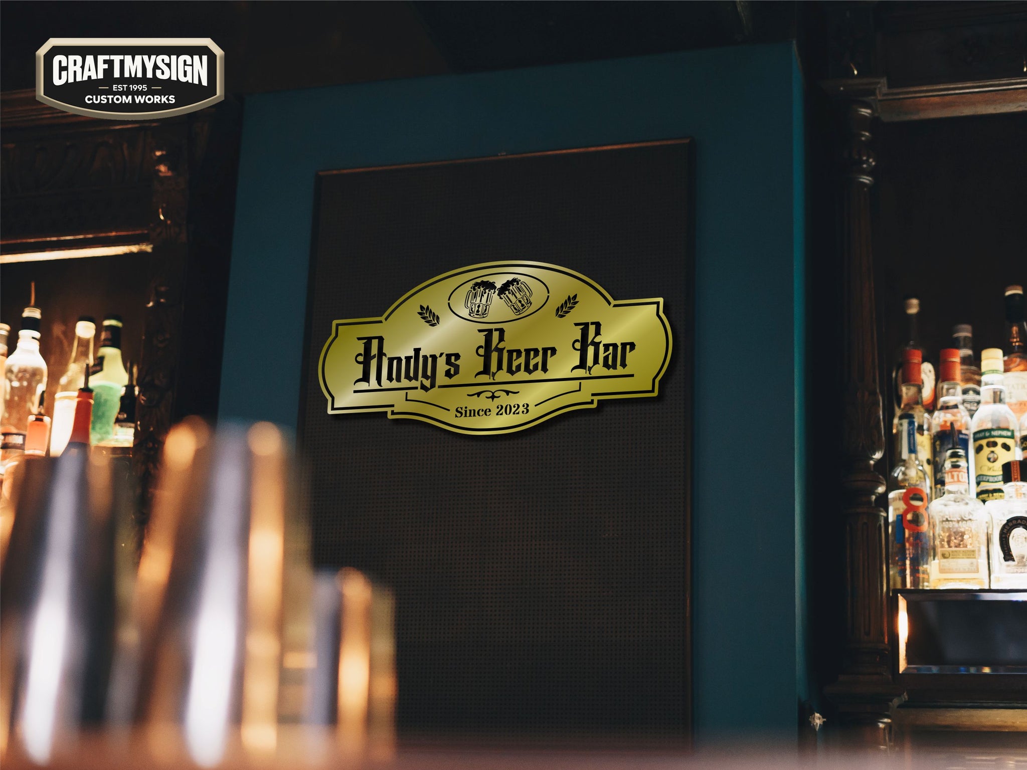 Custom Bar Sign by Craftmysgin – Craft My Sign