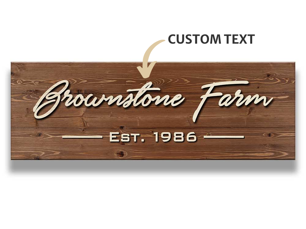 Custom Wooden Sign by Craftmysign – Craft My Sign