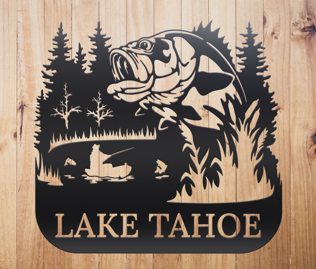 Custom Fishing Metal Sign by Craftmysign – Craft My Sign