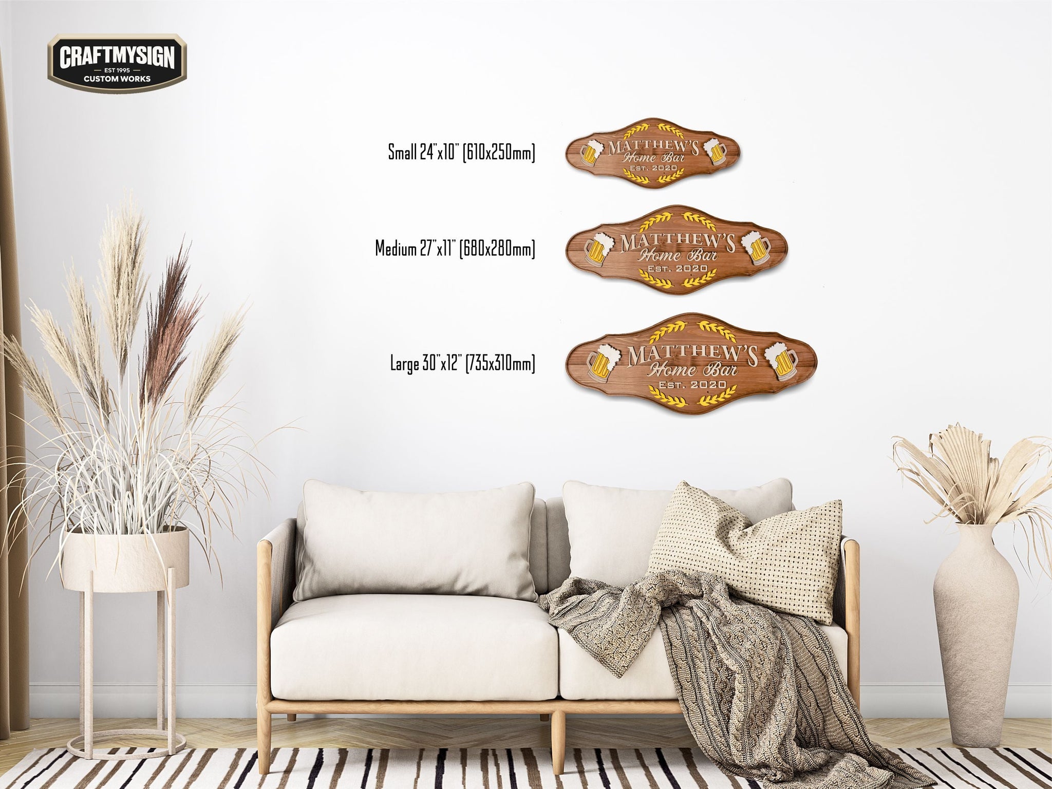 Custom Wooden Bar Sign - Craftmysign – Craft My Sign