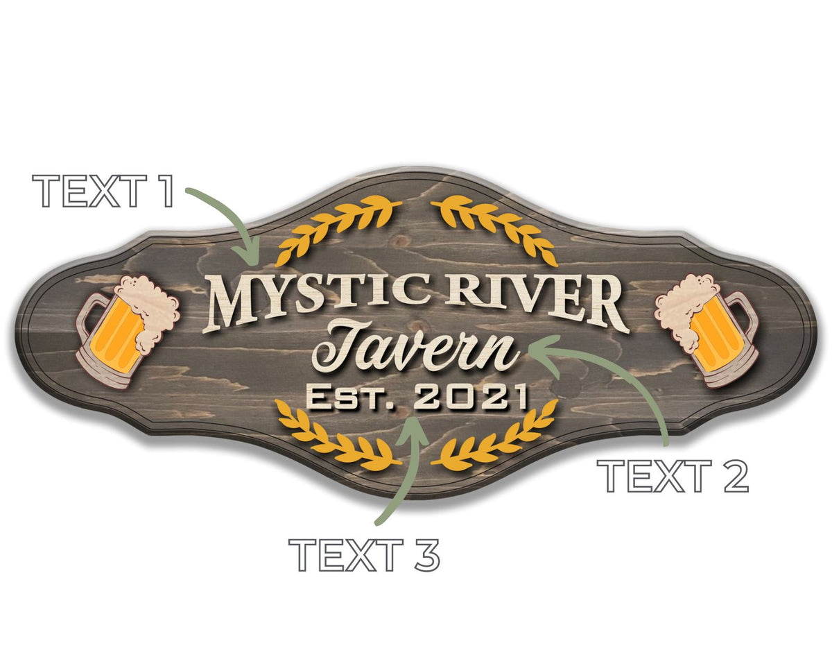 Custom Wooden Bar Sign - Craftmysign – Craft My Sign