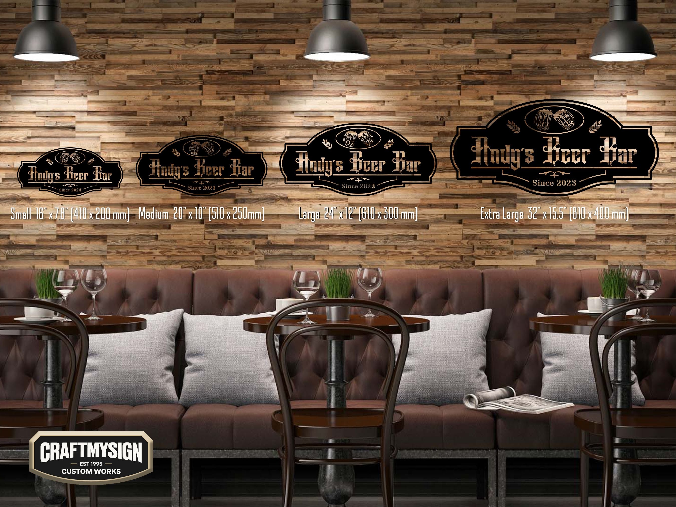 Custom Bar Sign by Craftmysgin – Craft My Sign