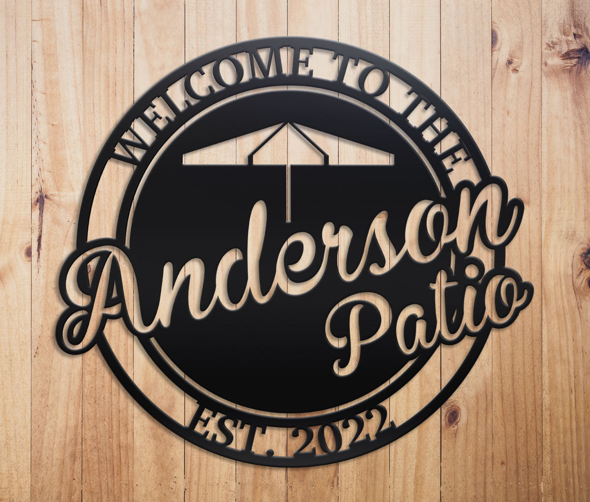 Custom Patio Metal Sign by Craftmysign – Craft My Sign