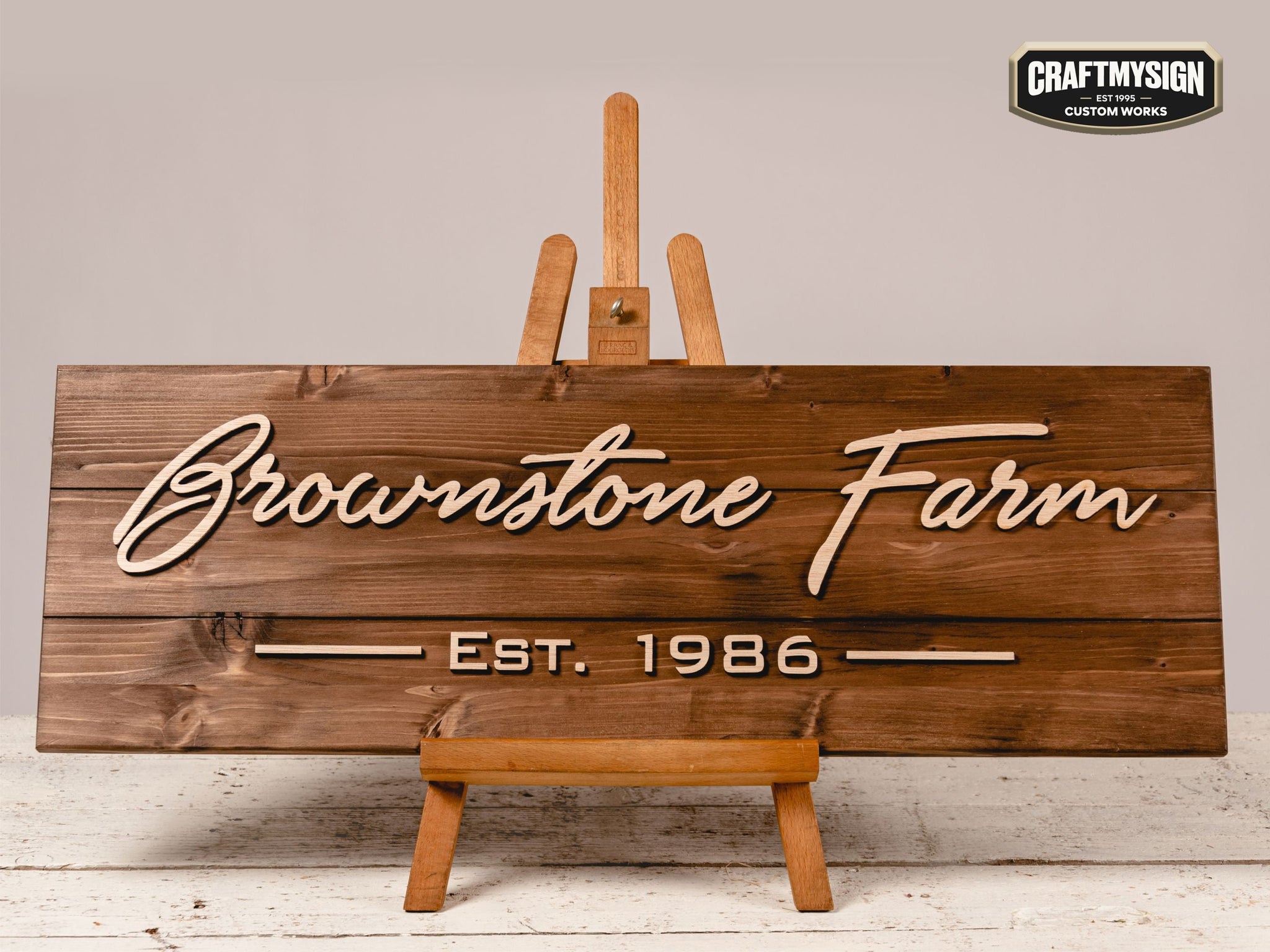 Custom Wooden Sign by Craftmysign – Craft My Sign