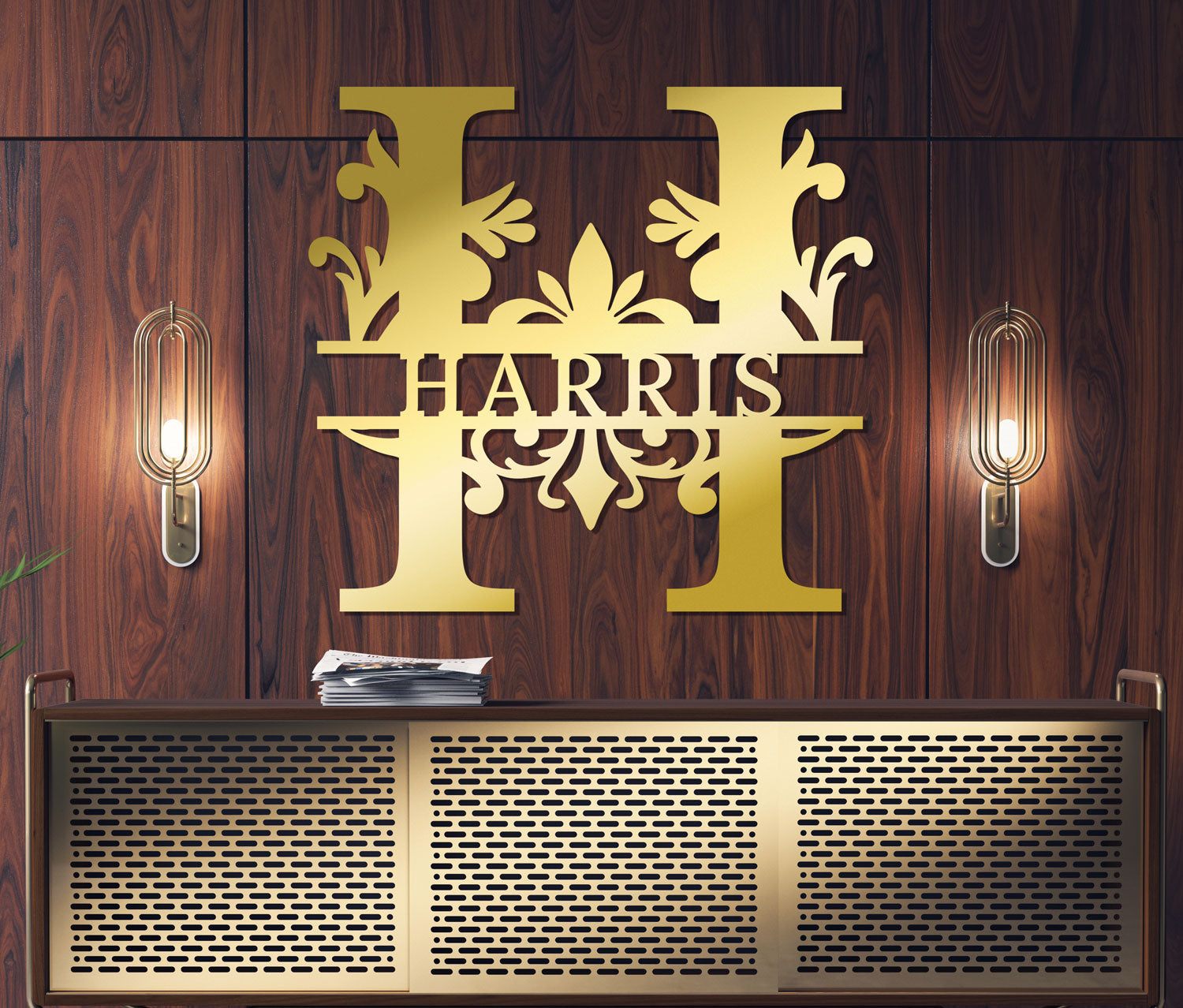 Monogram Metal Sign by Craftmysign – Craft My Sign