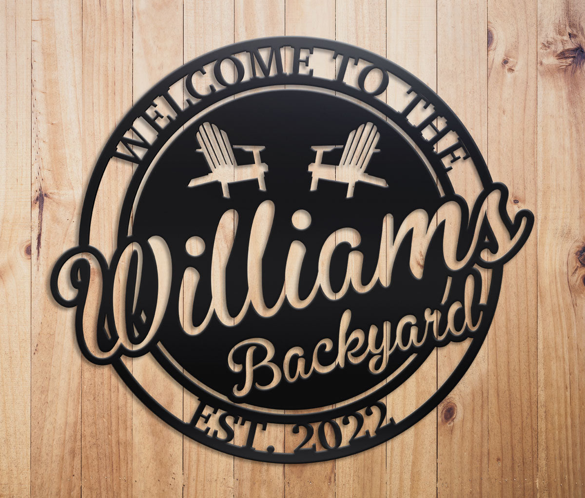 Custom Backyard Metal Sign by Craftmysign – Craft My Sign