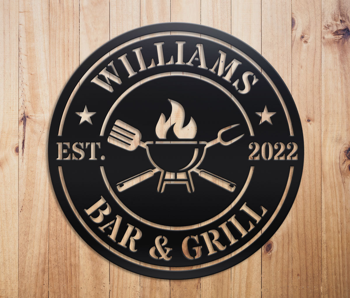 Custom Grill Metal Sign by Craftmysign – Craft My Sign