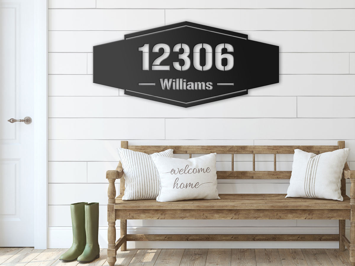 Custom House Number Sign by Craftmysgin – Craft My Sign