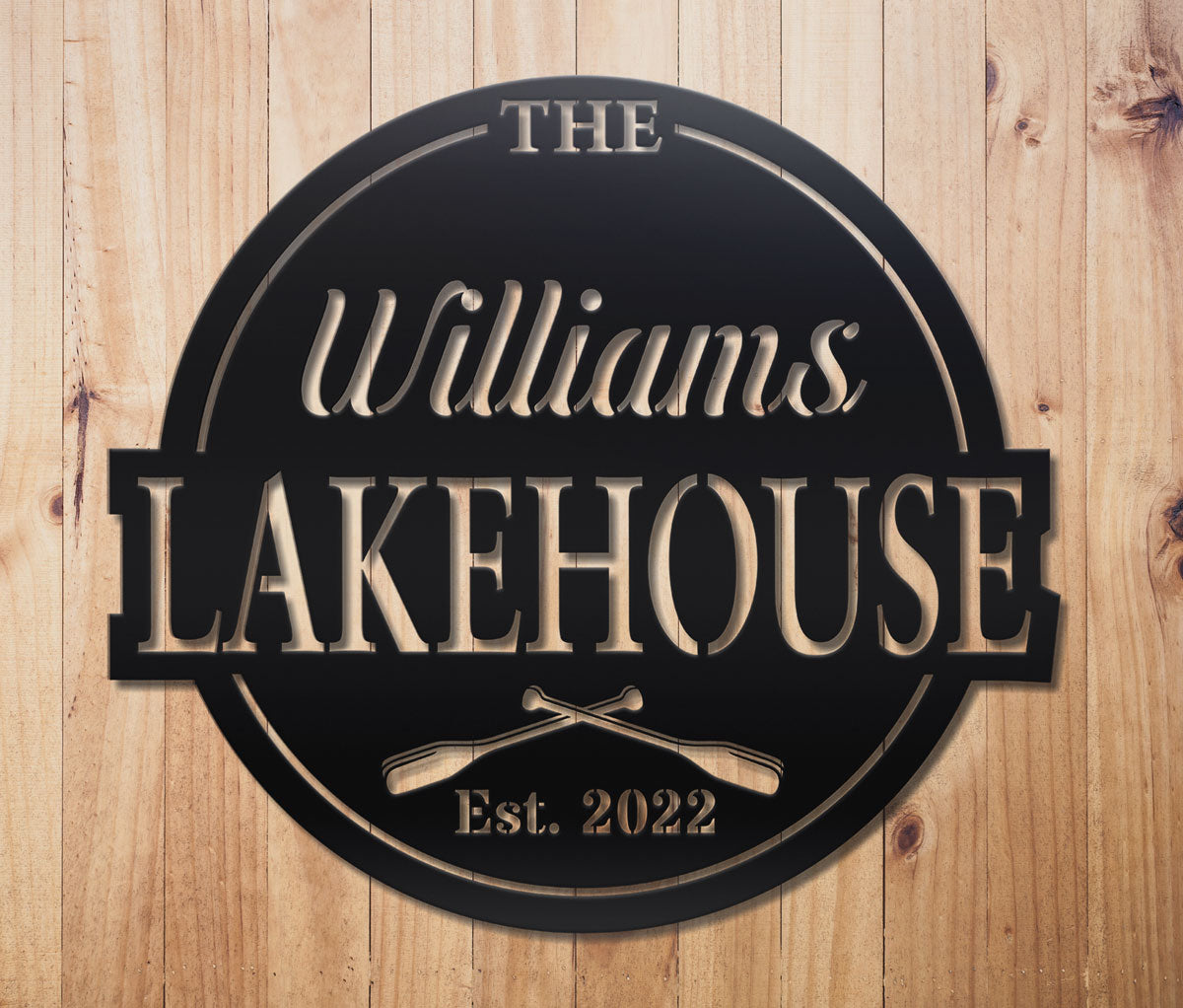 Custom Lakehouse Metal Sign by Craftmysign – Craft My Sign