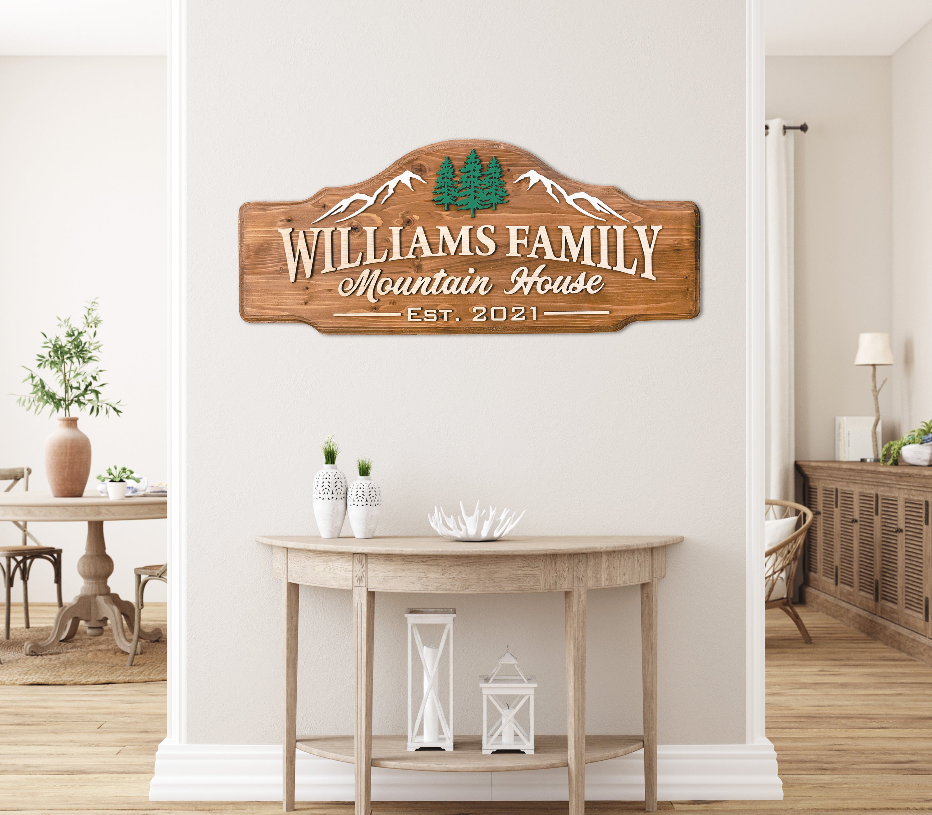 Custom Mountain House Sign by Craftmysign – Craft My Sign