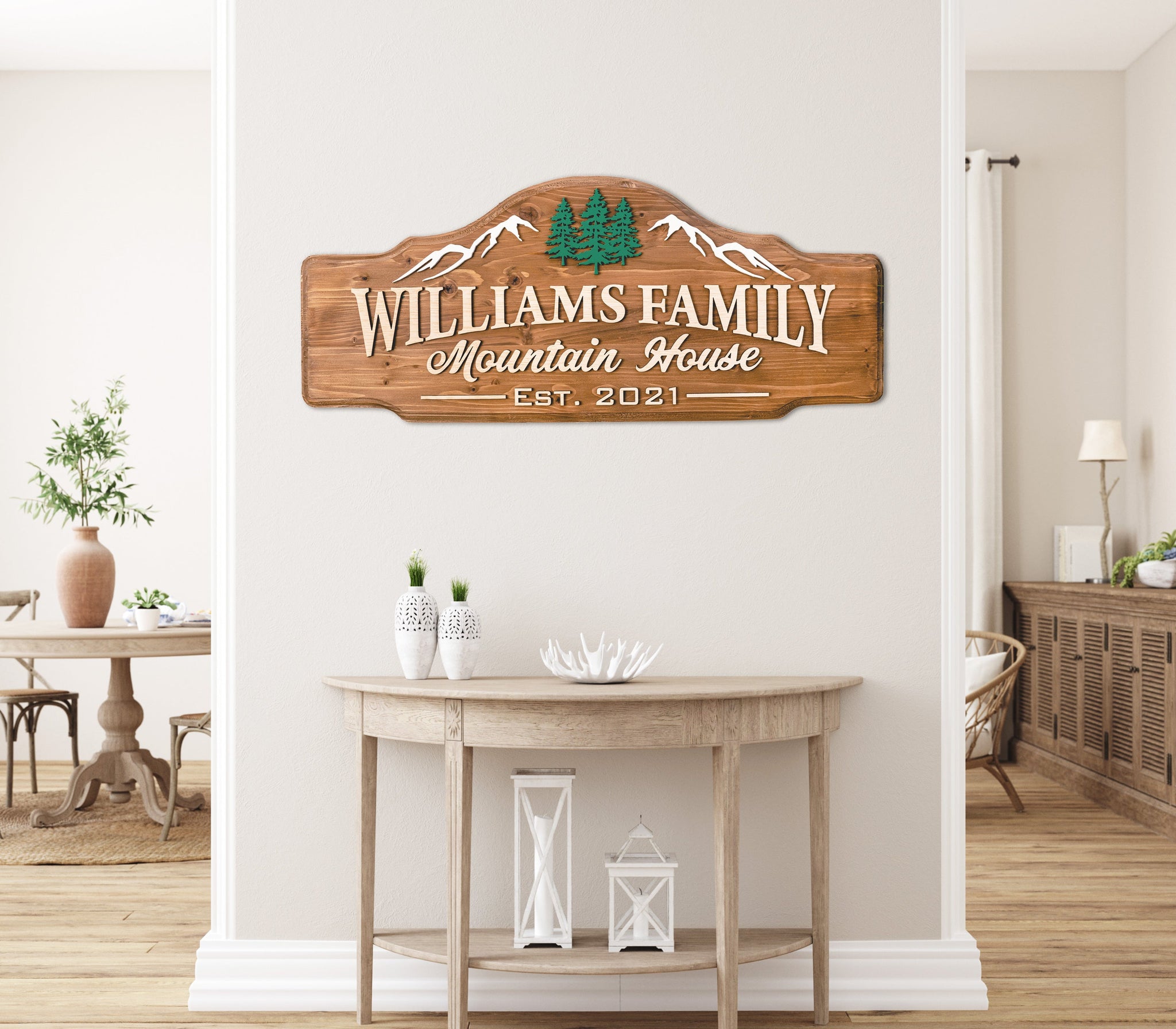 Custom Mountain House Sign by Craftmysign – Craft My Sign
